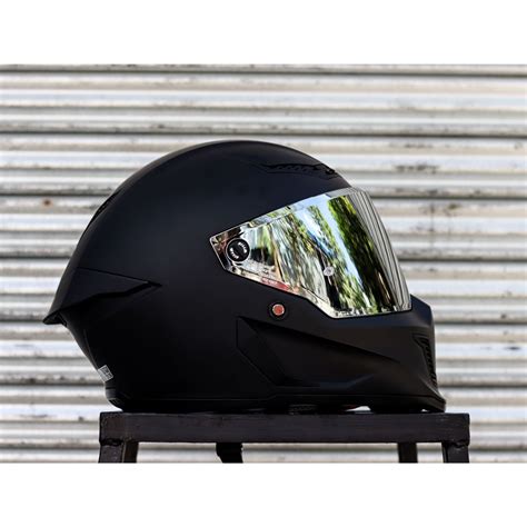 Gille Helmet Astral Matte Black Dual Visor With Free Gp1 Intercom Shopee Philippines