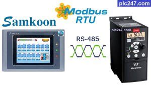 Samkoon HMI Modbus RTU Danfoss FC Tutorial Plc Com