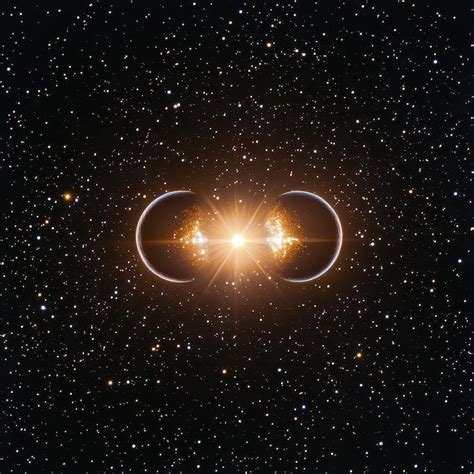 eclipsing binary stars in distant universe premium ai generated image