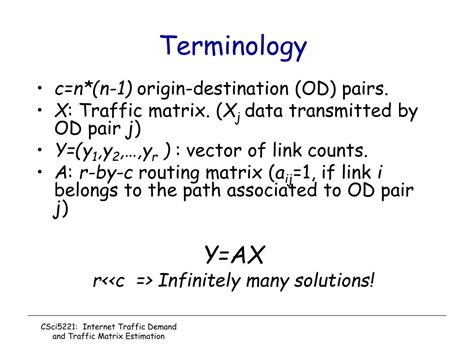 Ppt Internet Traffic Demand And Traffic Matrix Estimation Powerpoint