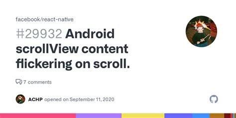 Android Scrollview Content Flickering On Scroll · Issue 29932