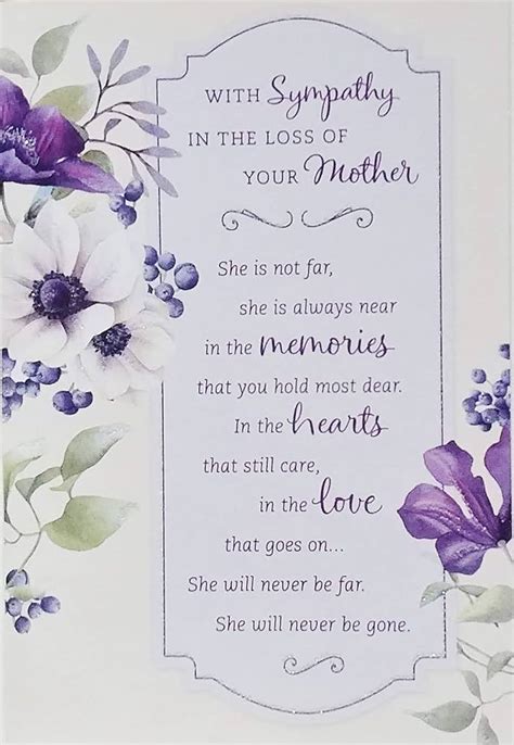 What To Write In A Condolence Card For Loss Of Mother
