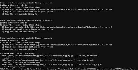 Testing Problem Issue Snayfach Midas Github