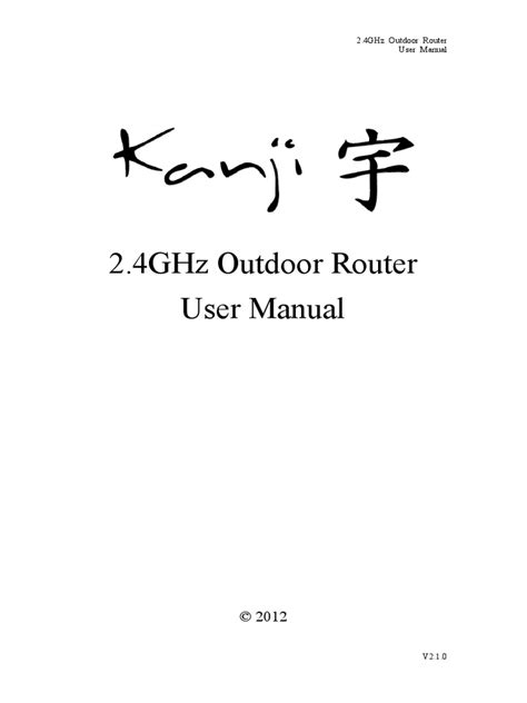 Usermanual Kenji Outdoor Router Pdf Wireless Lan Ieee 80211