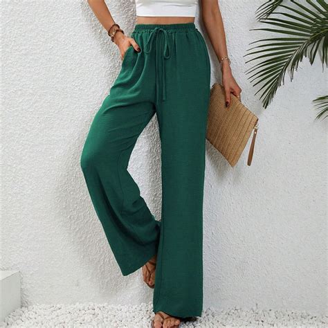 Bltiby Womens Pants Spring Summer Casual Wide Leg Fashion Versatile