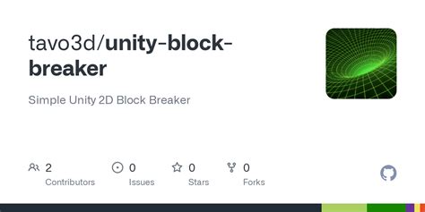 github tavo3d unity block breaker simple unity 2d block breaker