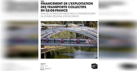 News Tank Mobilités Financement en IdF l analyse des pistes identifiées par la Région