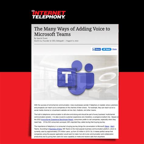 The Many Ways Of Adding Voice To Microsoft Teams Deltapath