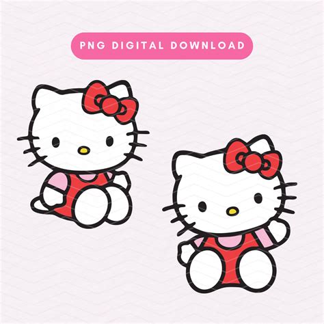 Kawaii Kitty Png Bundle Cute Kawaii Kitty Clipart Cute Cat Digital