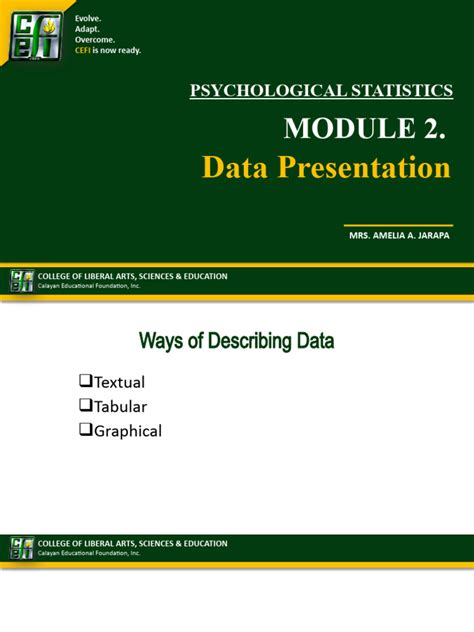 Module 2 Psych Stat Pdf Quantitative Research