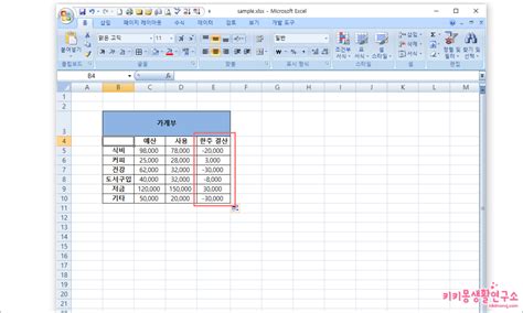 엑셀 세모 기호 증감 표시 추가하는 방법 키키몽 생활연구소