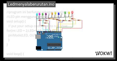 Ledmenyalaberurutan Ino Wokwi ESP32 STM32 Arduino Simulator