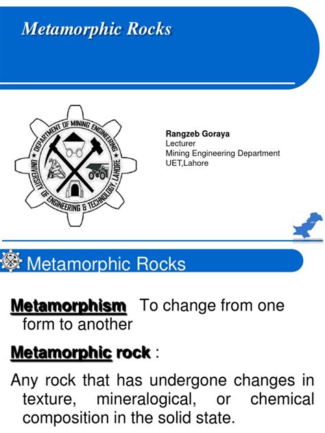 Lecture 05 Metamorphic Rocks Pdf Rock Geology Earth Sciences