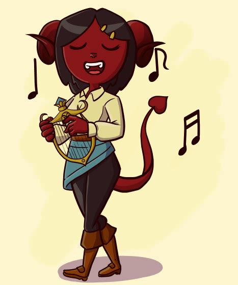 Una Idea Que Me Parecio Divertida Hacer Tiefling Bard Dungeons And