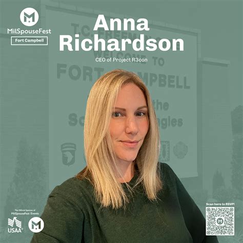 Milspousefest 📣 Speaker Spotlight Were Honored To Welcome Anna