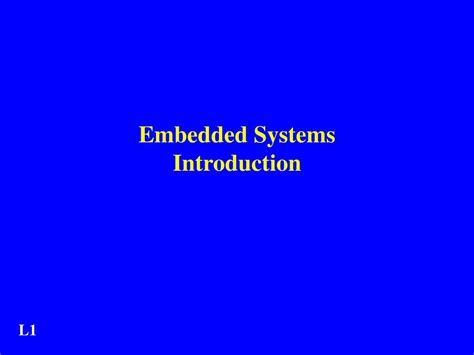 Ppt Embedded Systems Introduction Powerpoint Presentation Free
