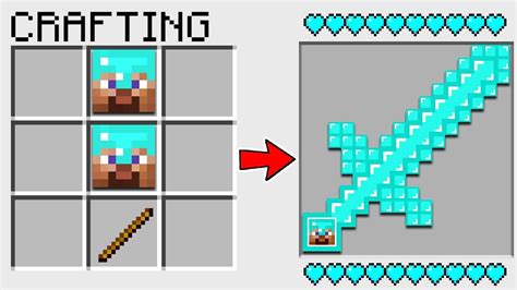 How To Craft A Pro Sword In Minecraft Secret Recipe Wow Youtube