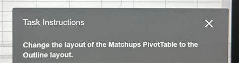 Solved Task Instructionschange The Layout Of The Matchups Chegg