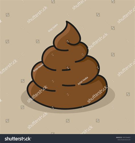 Bunch Shit Flat Design Vector Illustration Stock Vector Royalty Free