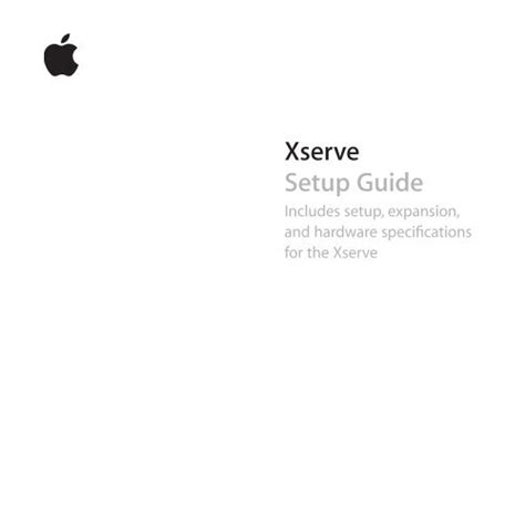 apple xserve early 2009 setup guide xserve early 2009 setup guide
