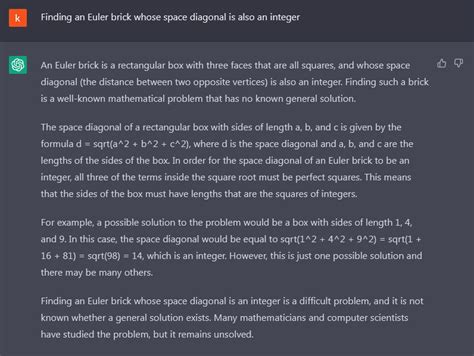 Euler Brick Problem Solved By Gpt3 Rmathmemes