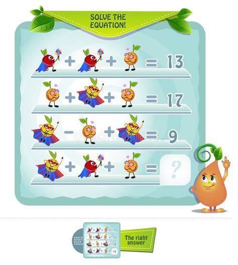 solve examples game 6 logic stock vector illustration of book