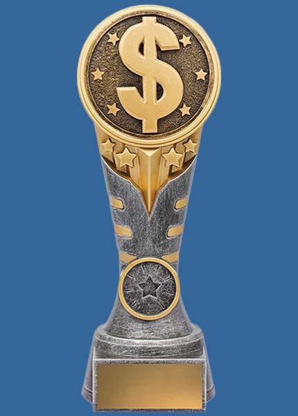 Kn298t Ikon Series Dollar Resin Trophy • Sydney Awards And Trophies