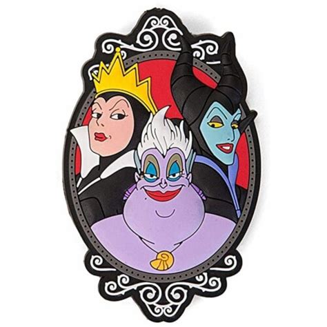 Disney Villains Evil Queen Maleficent And Ursula Soft Touch Magnet 1