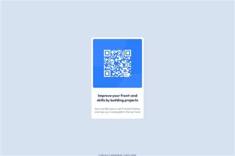 Frontend Mentor Responsive Qr Code Page With Html And Css Flexbox