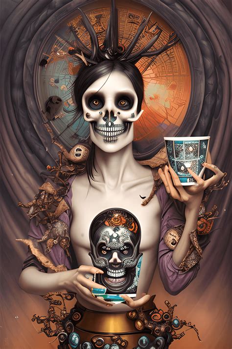 Anime Skull Halloween Graphic · Creative Fabrica