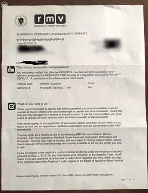 Rmv Mistakenly Tells Thousands Of Drivers Their Licenses Are Suspended
