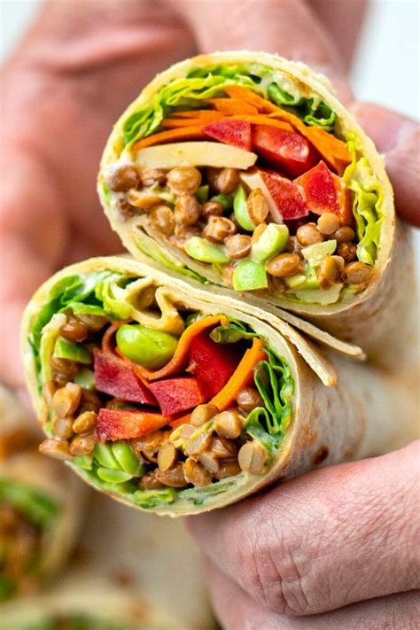 Veggie Wrap High Protein Vegetarian