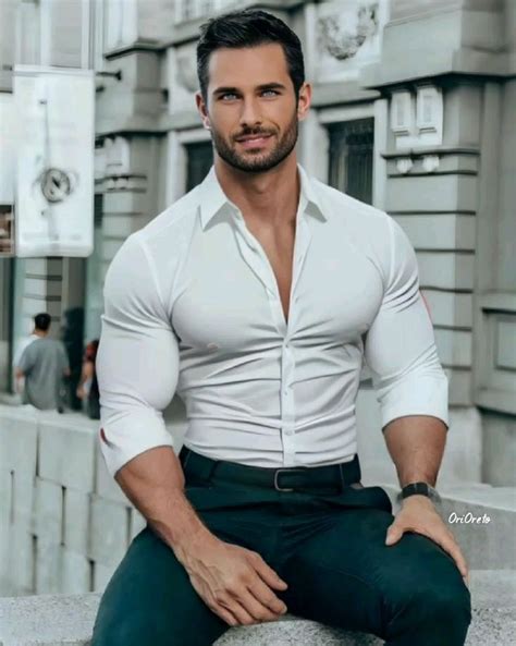 Handsome Men Mens Clothing Styles Bearded Men Hot Tight Shirt Dress