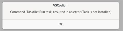 Cant Run In Vscode In Macos · Issue 11 · Paulvarachevscode Taskfile