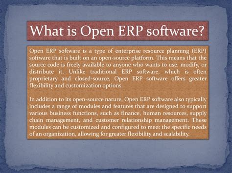 Ppt Open Erp Software Powerpoint Presentation Free Download Id