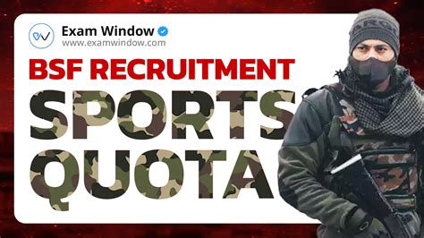 Bsf Constable Sports Quota Recruitment 2024 Apply Online For 275