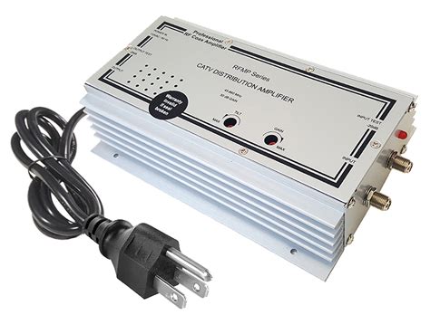 Professional Rf Cable Tv Signal Amplifier With High 50db Gain