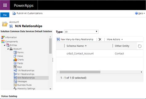 솔루션 탐색기를 사용하여 Microsoft Dataverse에서 Nn다대다 테이블 관계 만들기 Power Apps