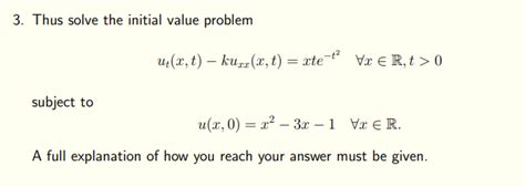 Solved Thus Solve The Initial Value Problem Chegg Com