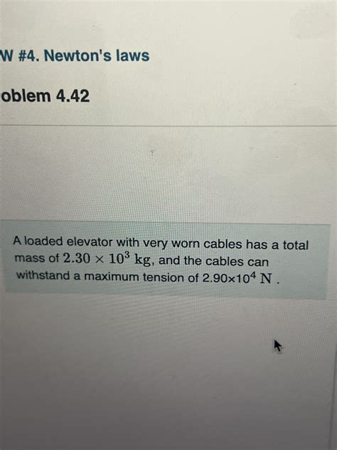 [solved] L A Loaded Elevator With Very Worn Cables Has A To