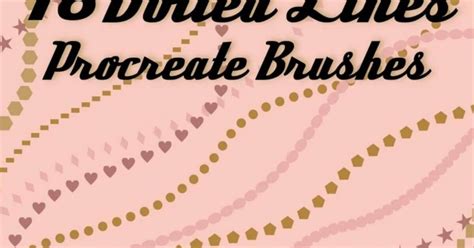 Dotted Lines Procreate Brushes Brush Galaxy