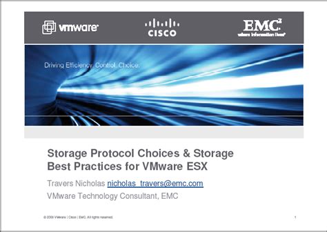 Storage Protocol Choices Storage Best Practices For VSphere Eric Sloof