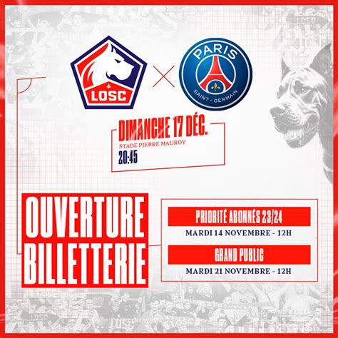 Billetterie Officielle Du LOSC Achat De Billets LOSC LOSC