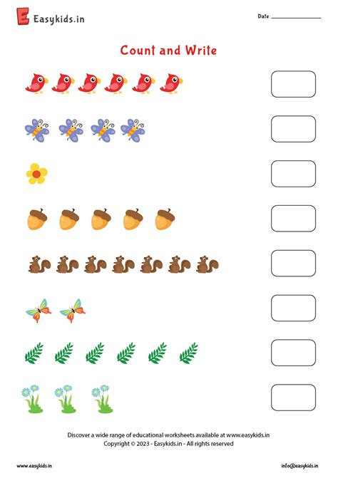 Count And Write 1 To 10