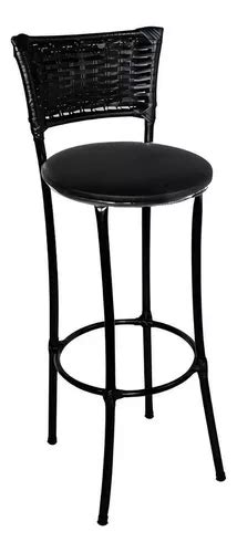 Banqueta Fortmix Romana Color Negro Con Acabado Pintura Epóxica De