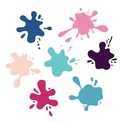 Premium Vector Color Spot Set
