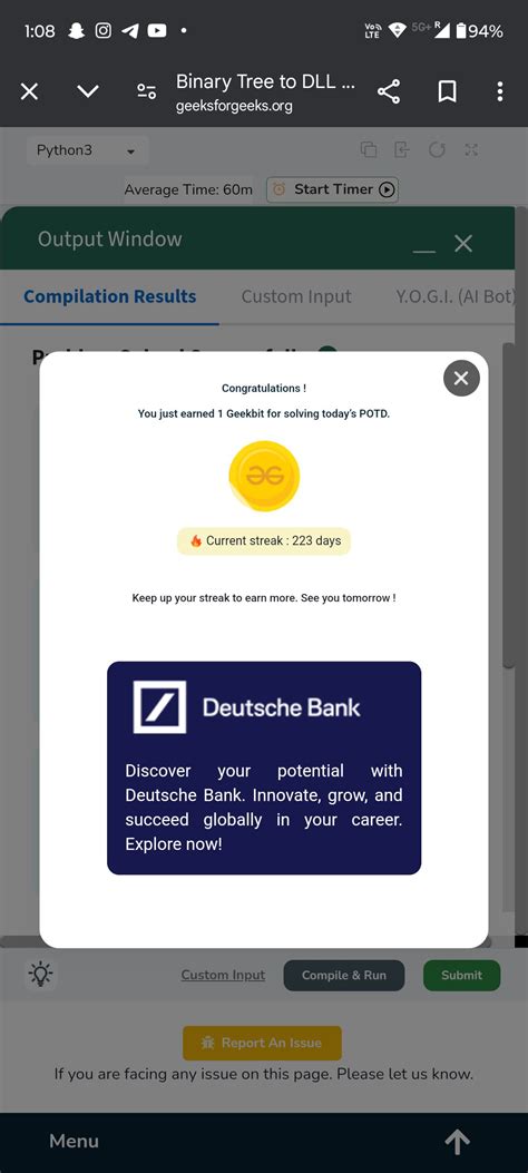 shubhajit banerjee on linkedin geekstreak2024 deutschebank