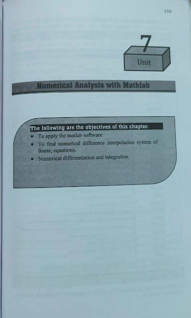 Campus Book Unit Vii Numerical Differentiation And Integration Numerical Analysis Book Pdf