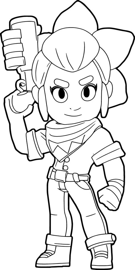 Shelly Brawl Stars Coloring Pages 100 Free Printable And Fun