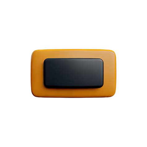 rectangle button 3d element 25209209 png